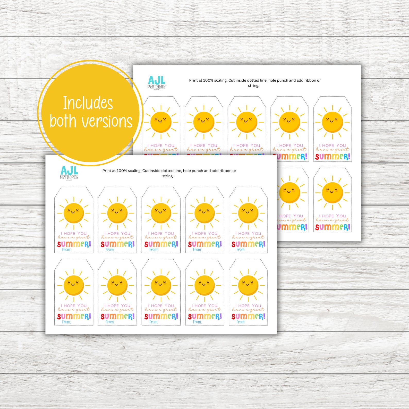 End of School Year Gift Tags Preschool Classroom Printable - Etsy