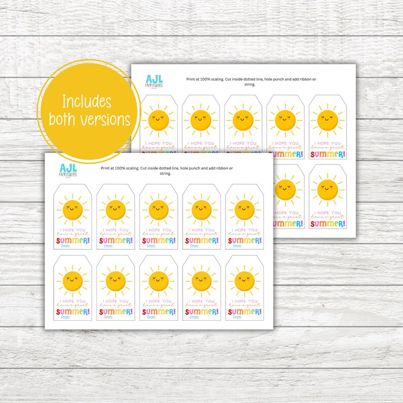 End of School Year Gift Tags Preschool Classroom Printable - Etsy