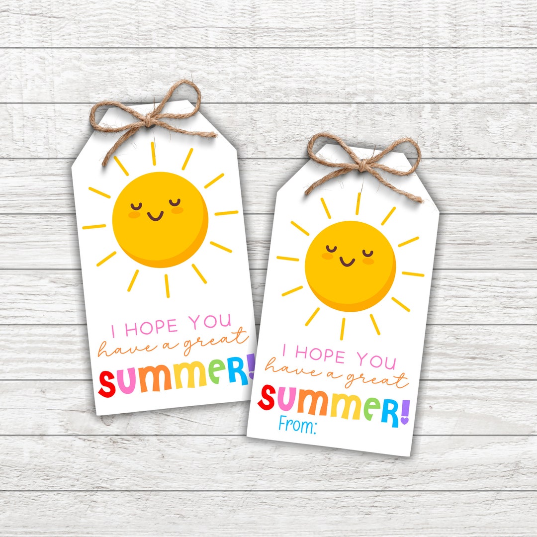 End of School Year Gift Tags Preschool Classroom Printable - Etsy