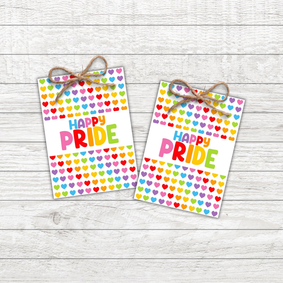 Rainbow Gay Pride Tag LGBTQ Favor Tag Equality Gift Tag Party Favour ...