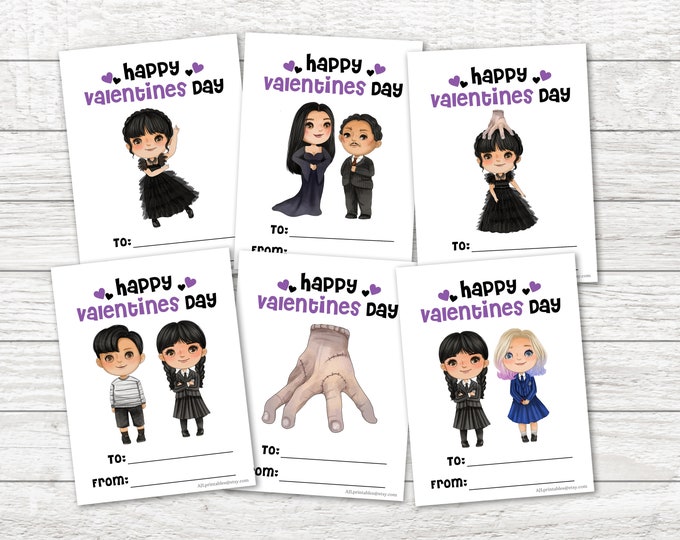 EDITABLE Funny Slang Kids Valentines, Simple Valentines Day Cards for ...