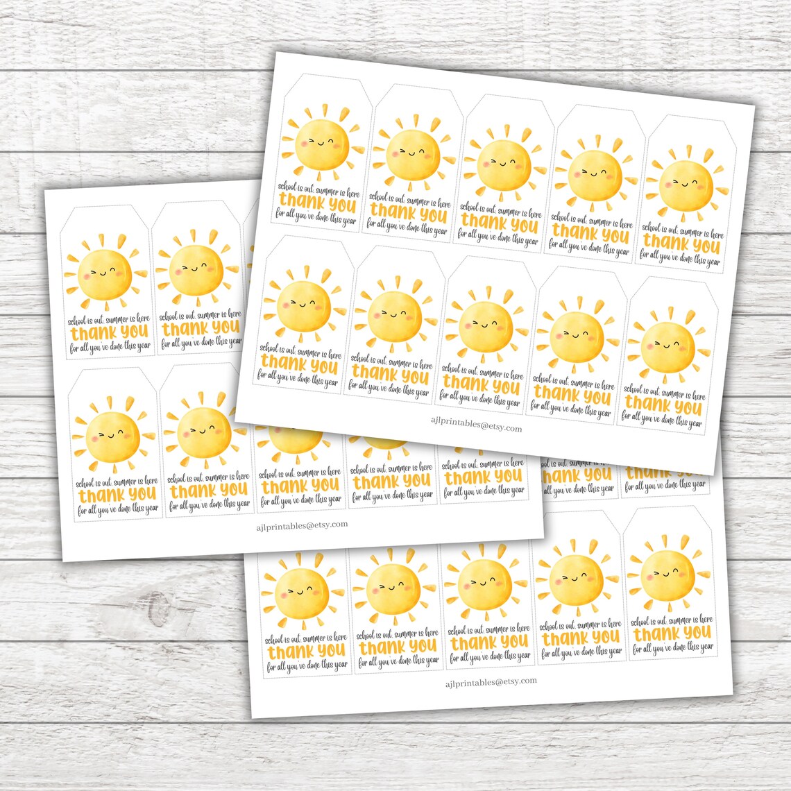 End of School Year Gift Tags Preschool Classroom Printable Kids Teacher ...