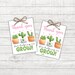 Thanks for Helping Me Grow Teacher Favor Tag Appreciation Gift Tag End ...