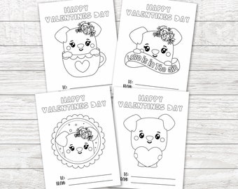 Pet Themed Printable Valentine's Day Cards - Etsy