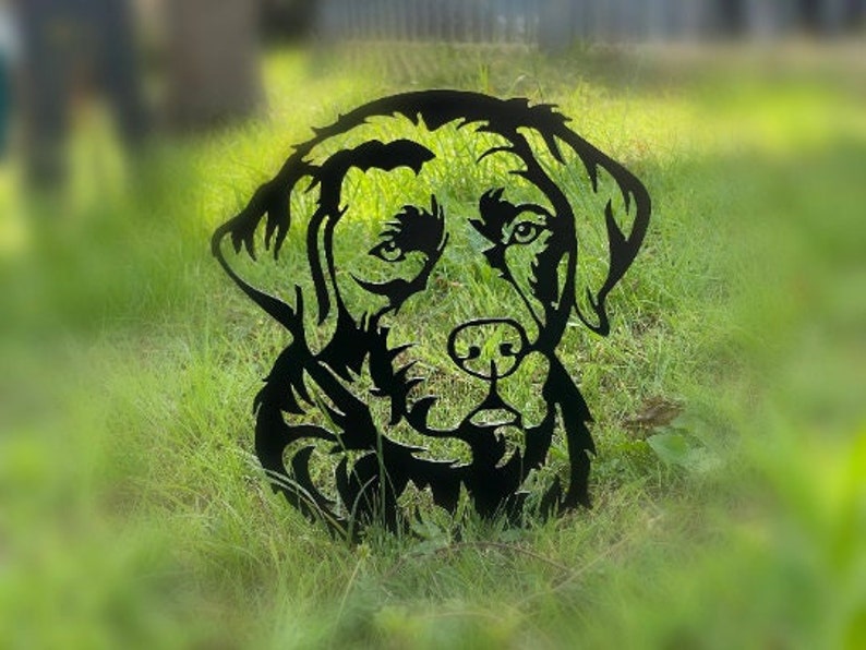 Labrador Dog Breed Garden Wall Art Decor Labrador Garden - Etsy