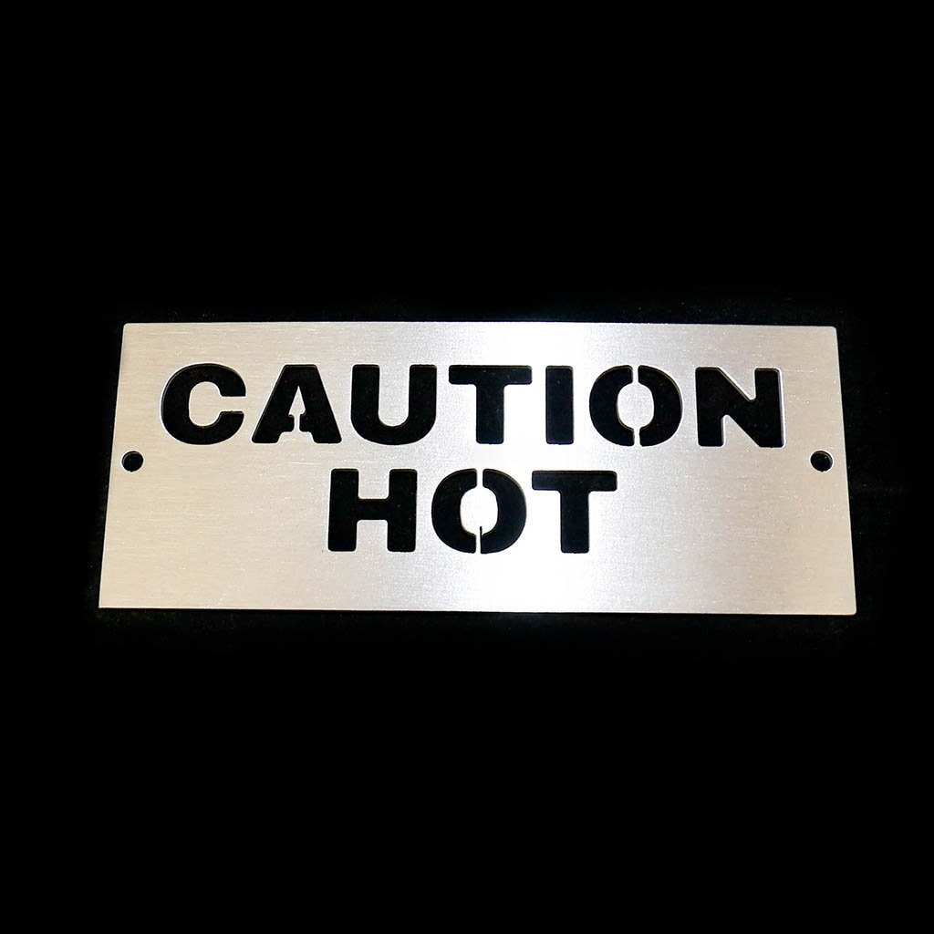 Stainless Steel caution Hot Sign, Custom Signage, Sign and Wall Art - Etsy