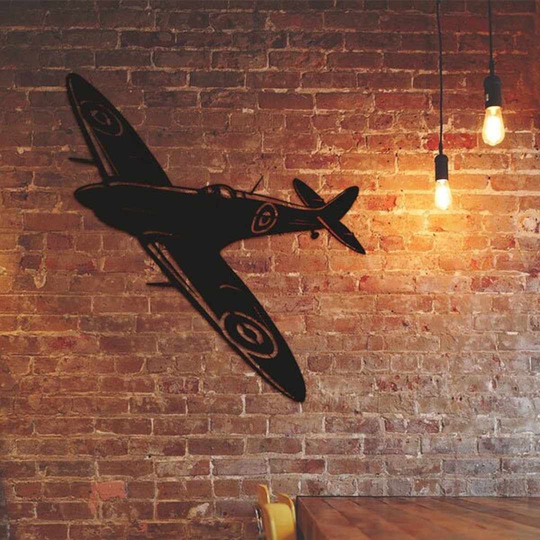 80th Anniversary of D-day - SPITFIRE Steel Wall Art Fighter Plane ...