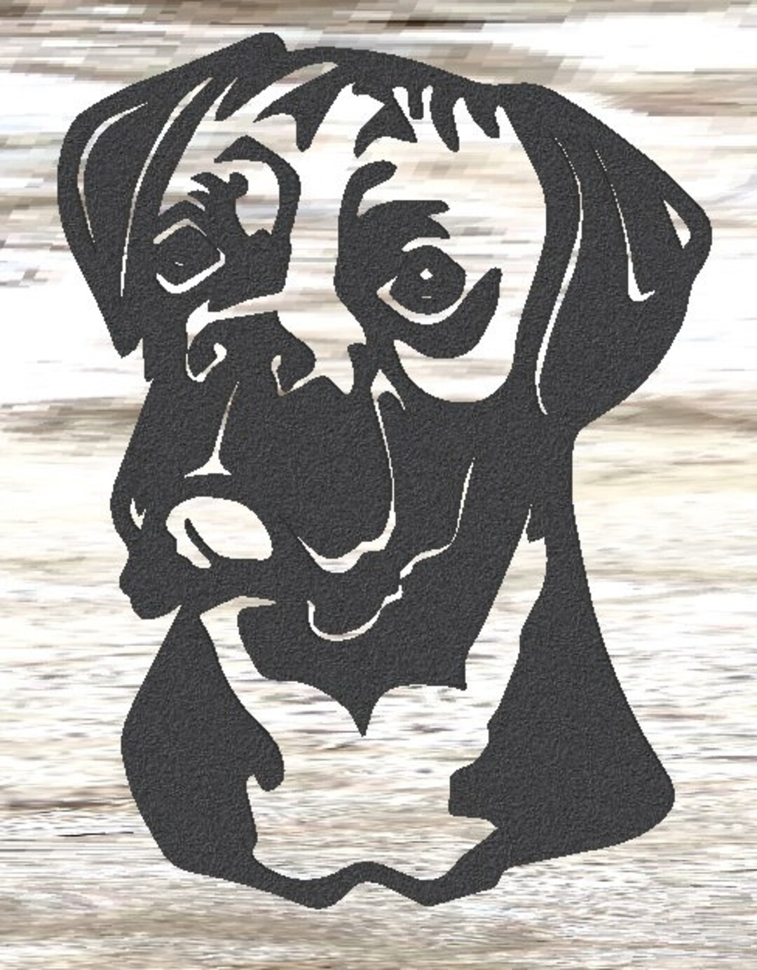 Boxer Metal Dog Breed Garden Art Sculpture Garden Ornament - Etsy