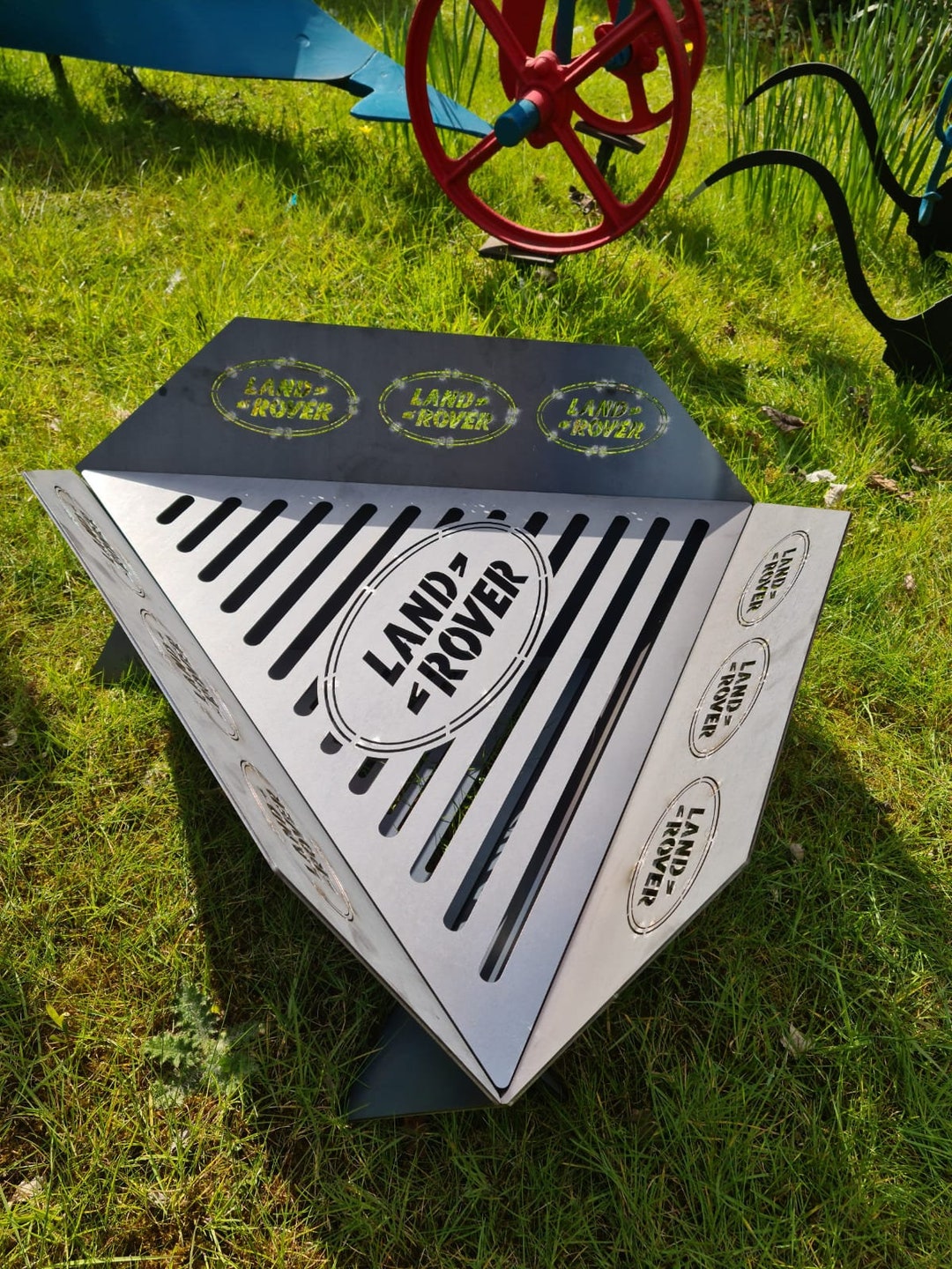 Portable Flat Pack Log Burner Fire Pit - Raw Metal Finish - Etsy