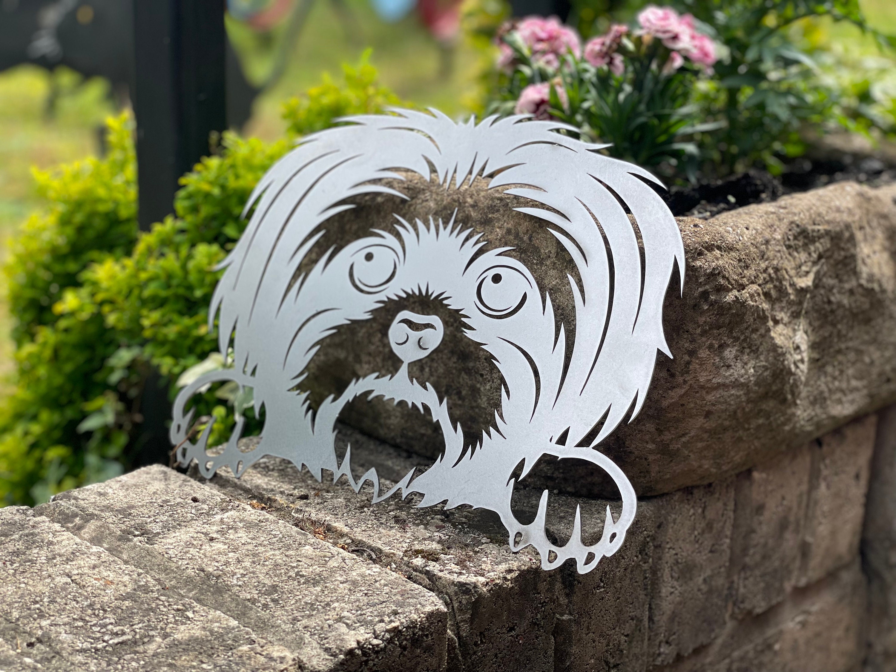 Shih Tzu Dog Breed Steel Wall Art, Shih Tzu Dog Garden Decoration, Shih ...