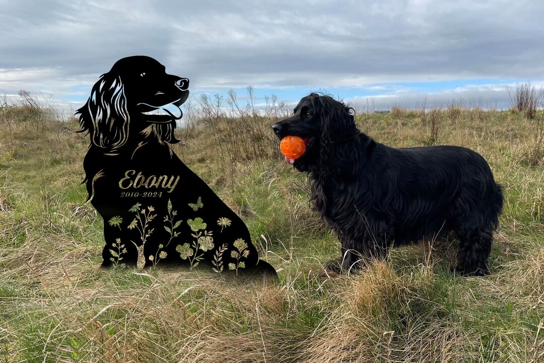 Custom Metal Springer Spaniel Dog Breed Memorial Garden Stake, Pet ...