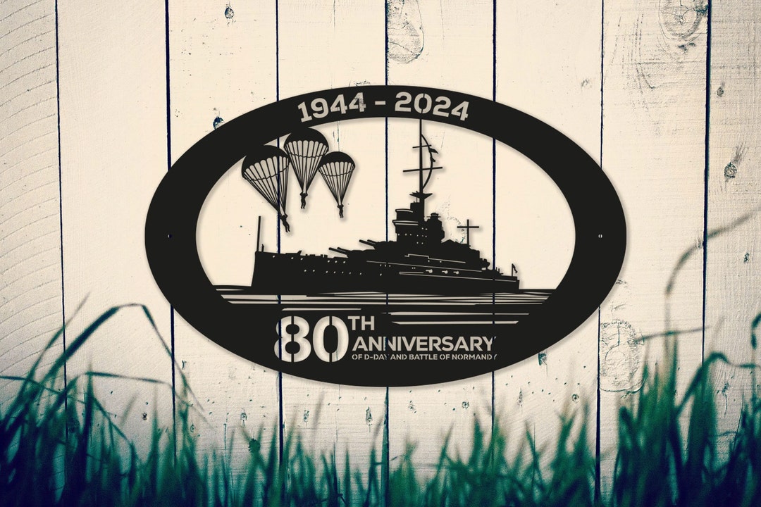 The D-day 80th Anniversary Landings Oval Design and the Battle of ...