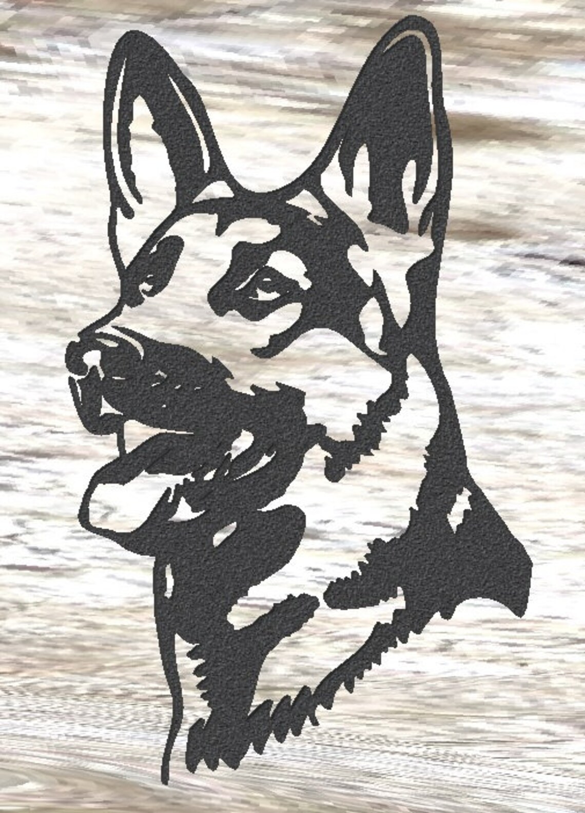 Metal German Shepherd Dog Breed Garden Decoration, Rustic or Rusty ...