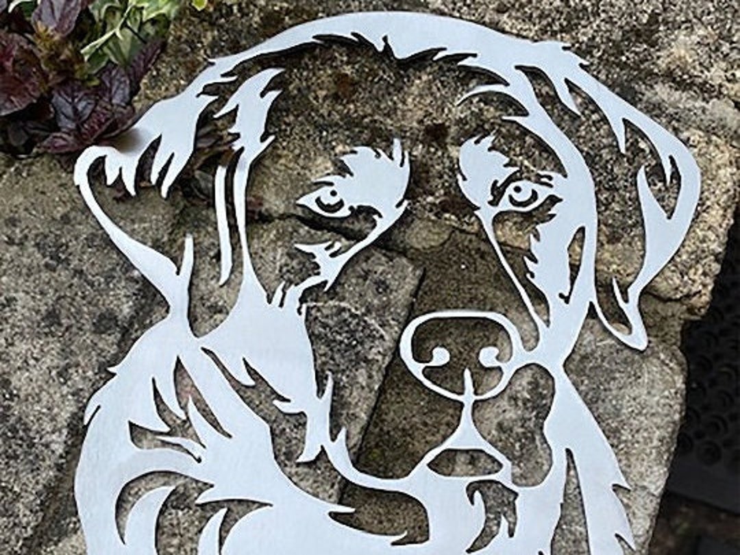 Labrador Dog Breed Garden Wall Art Decor, Labrador Garden Ornament ...