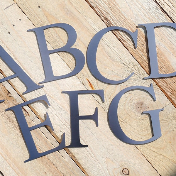 Metal Alphabet - Etsy UK