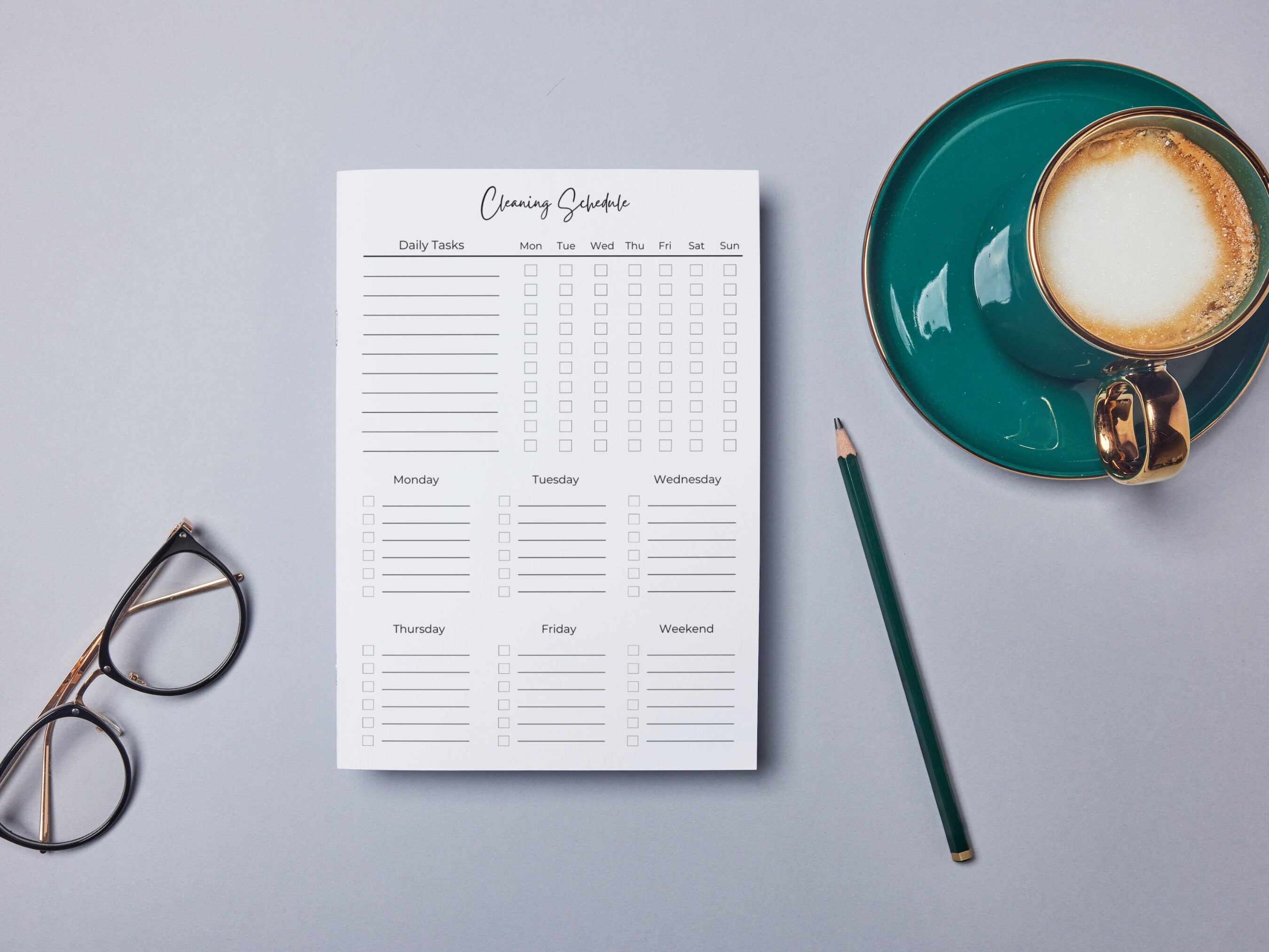 MEGA Cleaning Checklist Bundle L Cleaning Schedule L Cleaning Printable ...