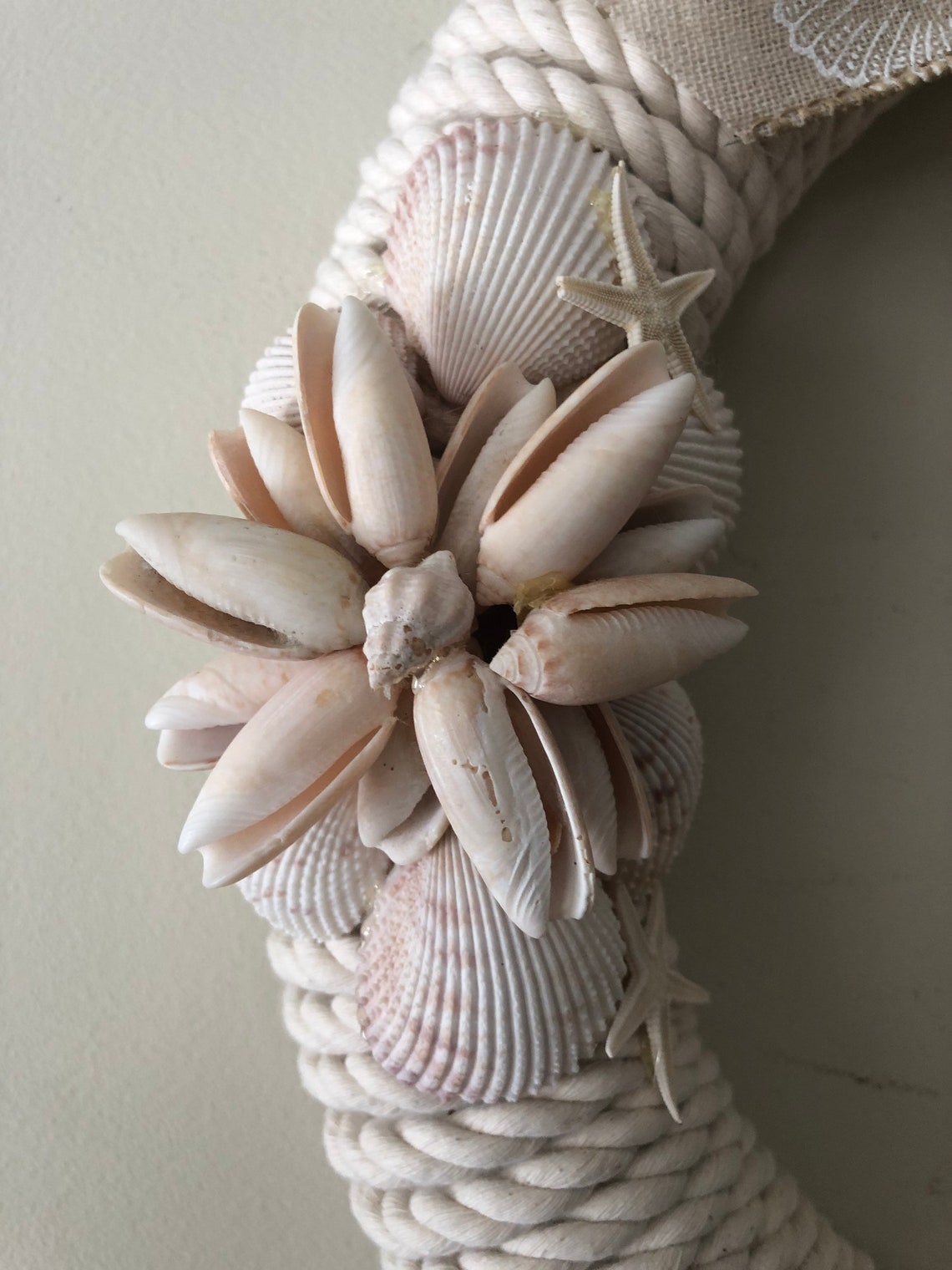 15 Inch Shell and Rope Wreath - Etsy Canada