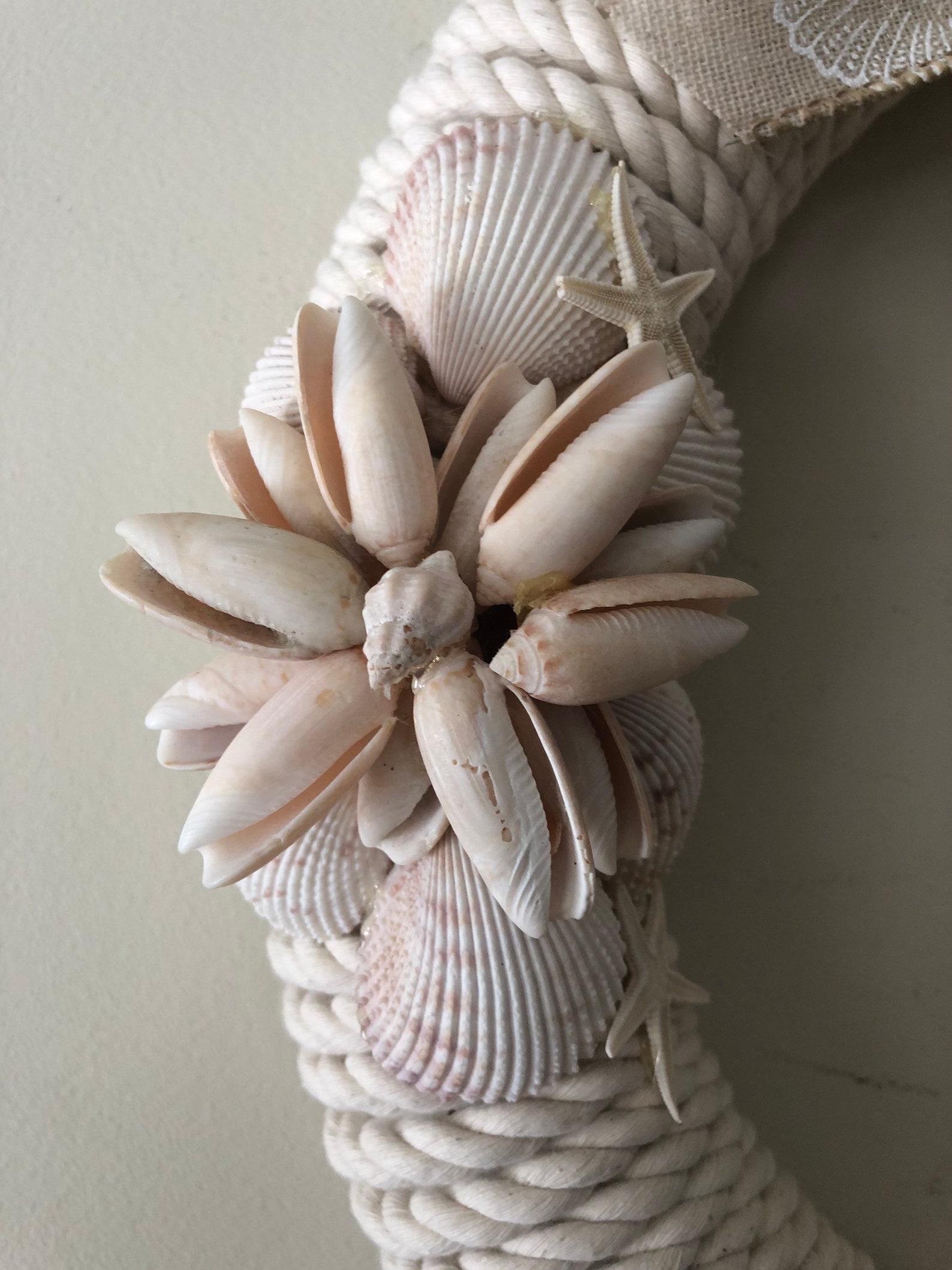 15 Inch Shell and Rope Wreath - Etsy