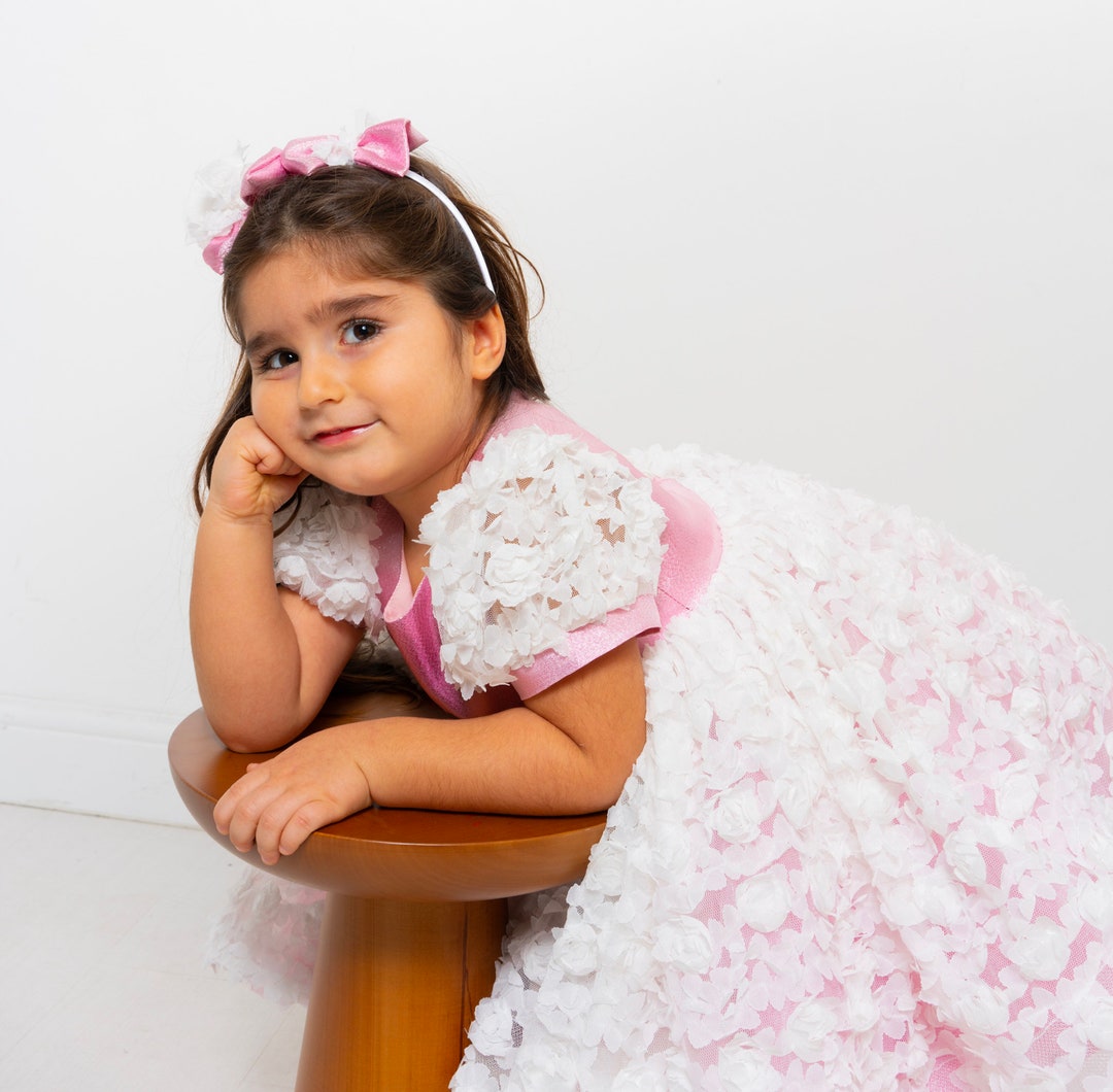 Pink Princess Dress for Girls, First Birthday Dress Baby Girl,toddler ...