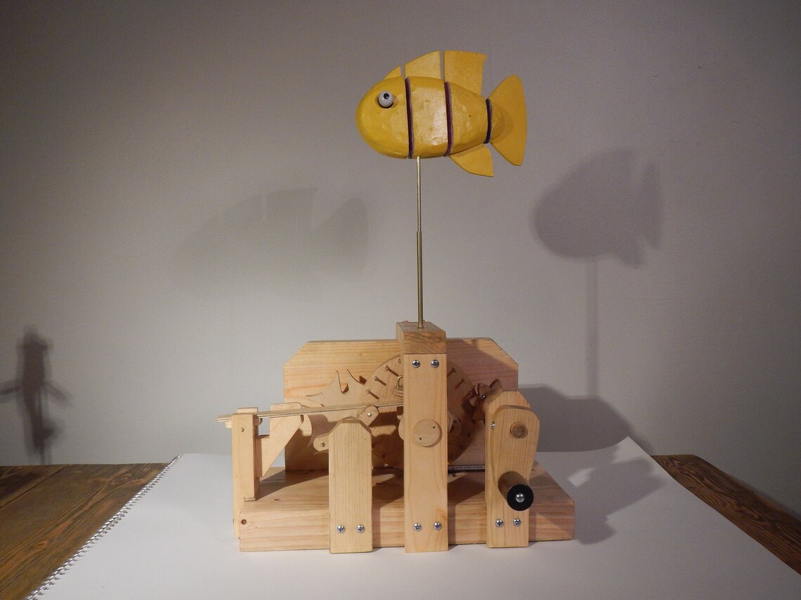 Yellow Fish Automaton by Ken Draim | Etsy