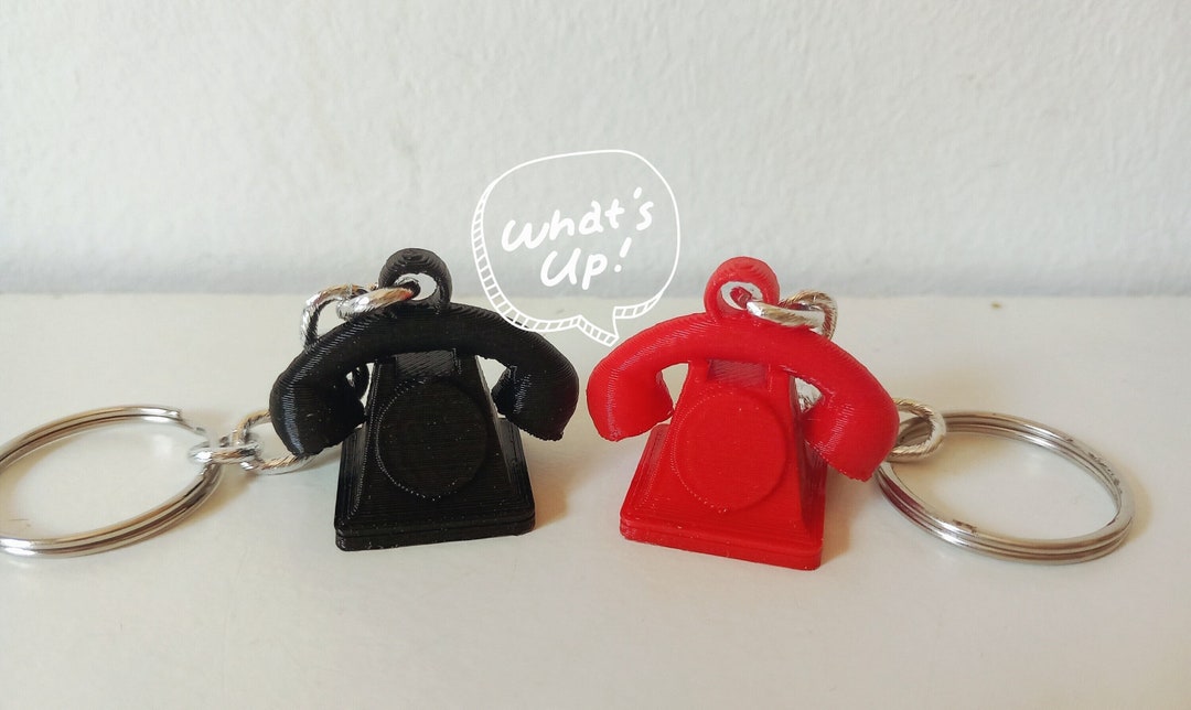 Vintage Telephone Keychain, Custom Keyring, Vintage Keyring, Retro ...