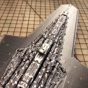 Footlong Star Wars Super Star Destroyer Executor 3D Printed Hanging ...