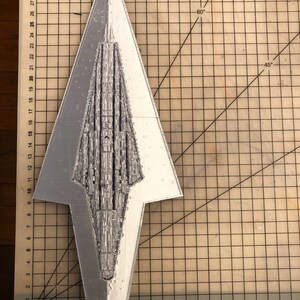 Footlong Star Wars Super Star Destroyer Executor 3D Printed Hanging ...