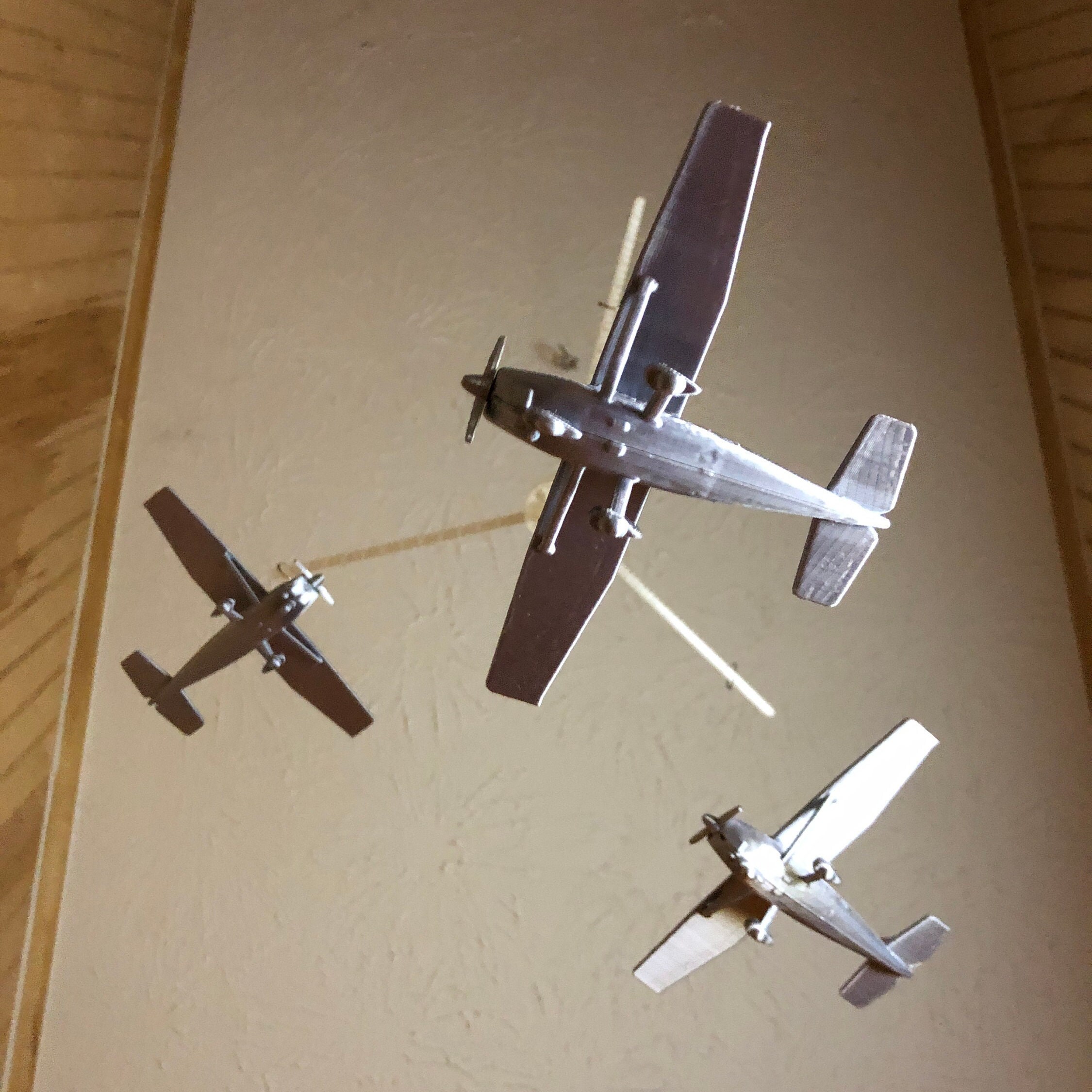 Airborne Dreams Kinetic Mobile Handcrafted Airplane Art Sculpture ...