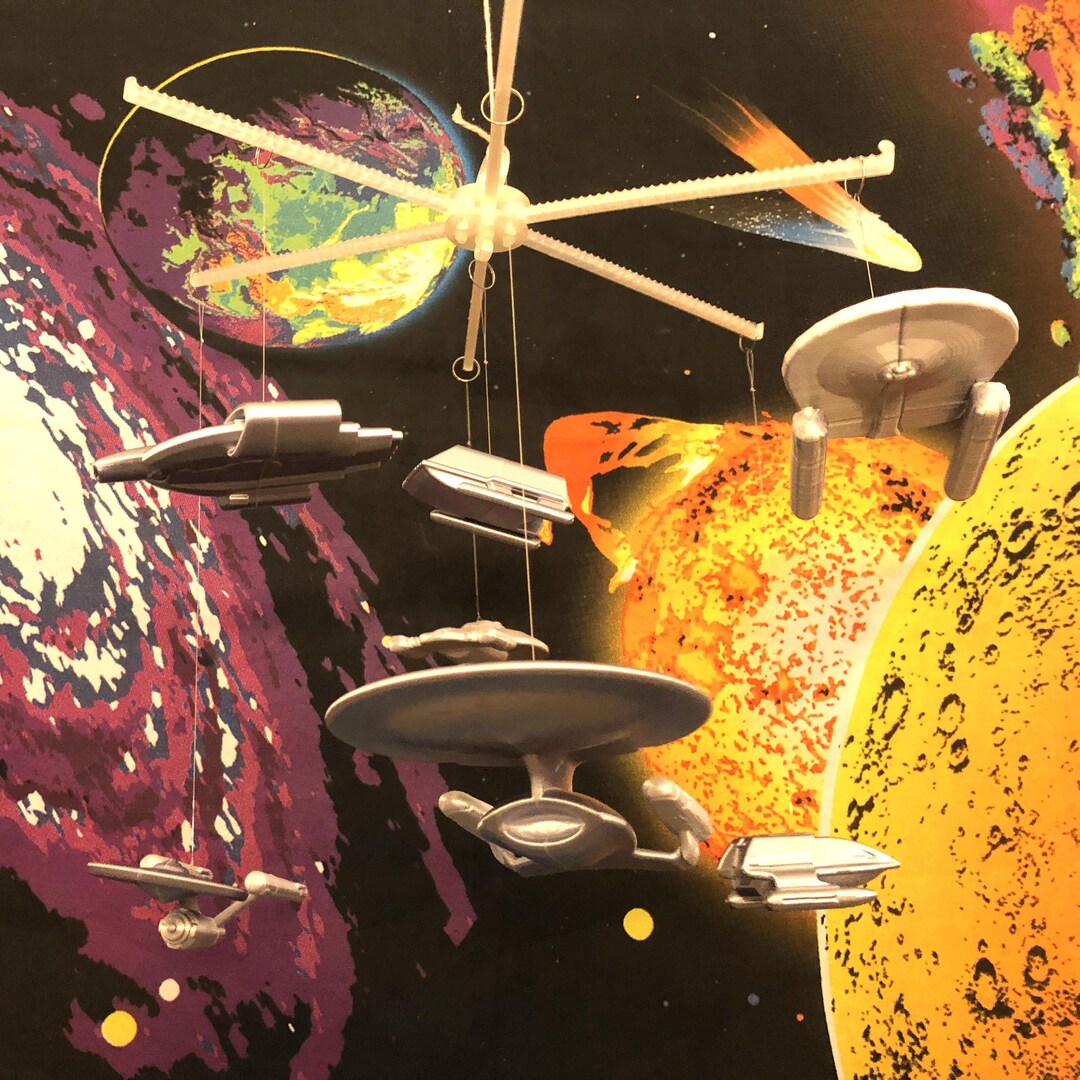 Star Trek Federation Ships Earth Starbase Hanging Mobile Type-8 Shuttle ...