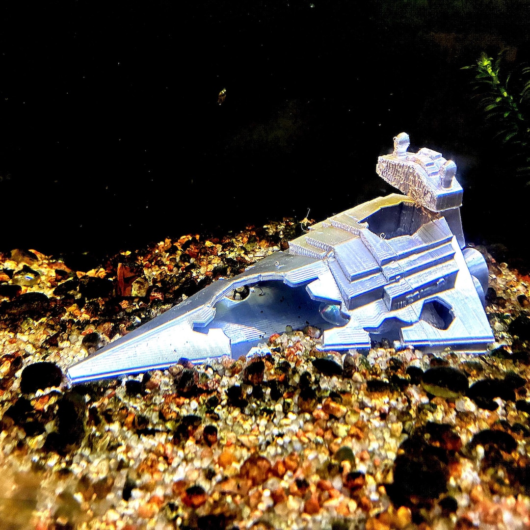 Crashed Star Destroyer Aquarium & Reptile Tank Decor Sci-fi Wreckage ...