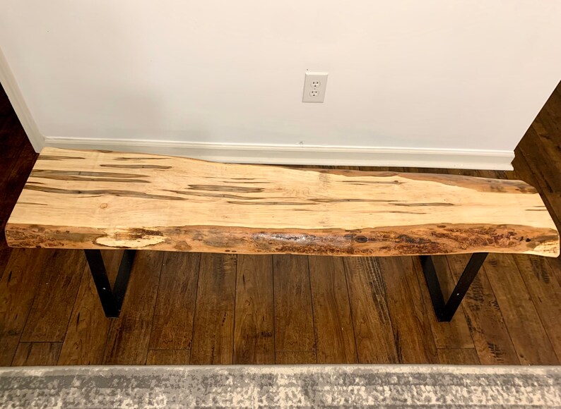Custom Wood Bench Ambrosia Maple Bench Custom Maple Bench - Etsy