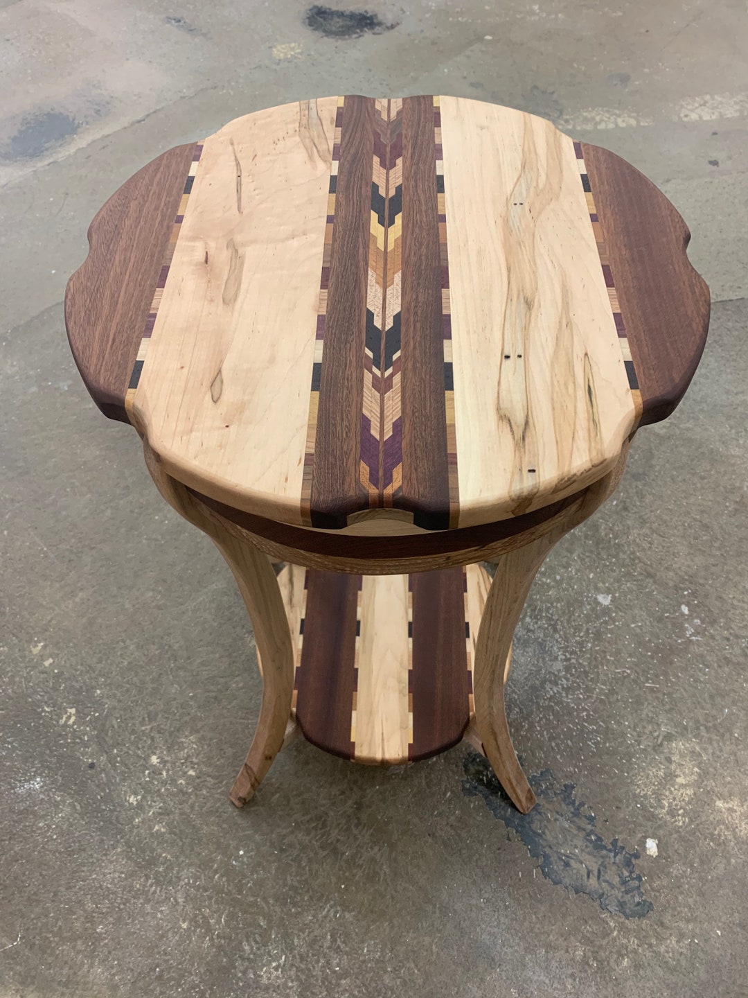 Side/entry Table With Inlay - Etsy