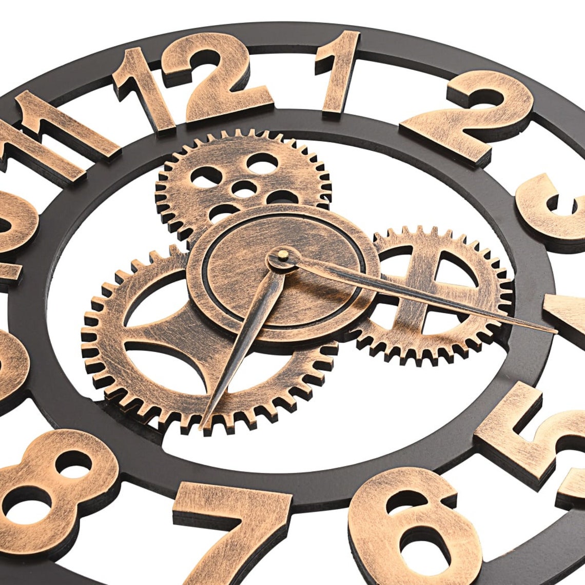 Large Wall Clock with Mechanical Gear Design 60cm | Etsy