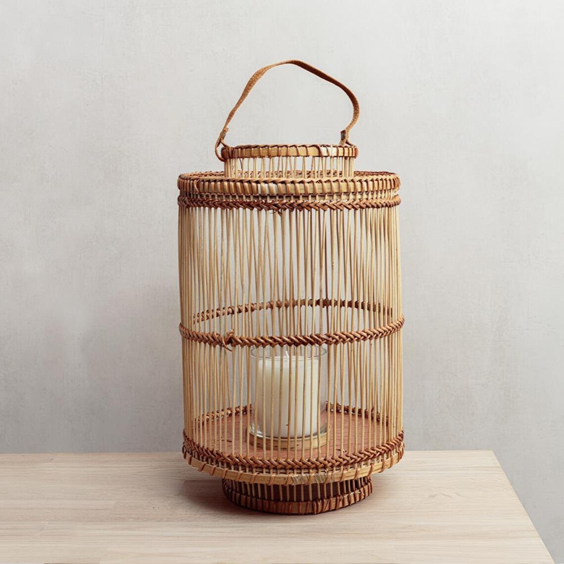 Handmade Natural Bamboo Lanterns in 5 Colours | Etsy