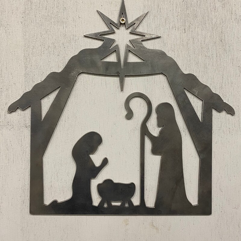 Metal Nativity - Etsy