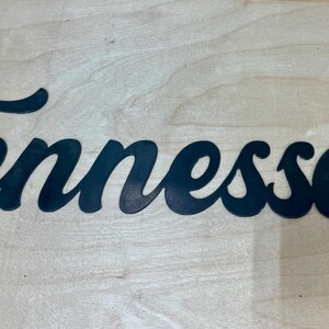 Tennessee Script Metal Wall Art - Etsy