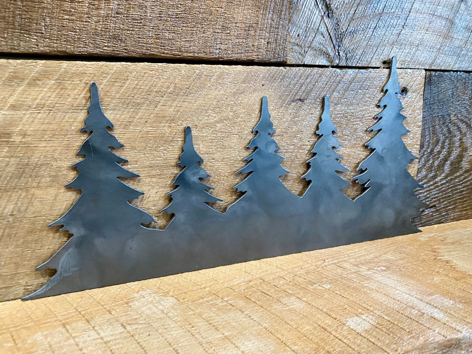 Pine Trees Metal Wall Art | Etsy