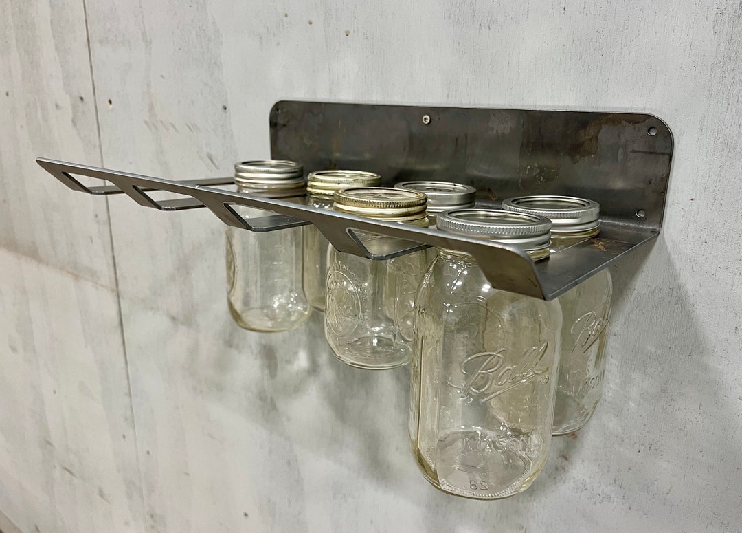 Wide Mouth Mason Jar / Canning Jar Storage Rack - Etsy