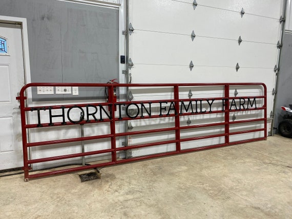 Custom Farm Gate Name Letters - Etsy