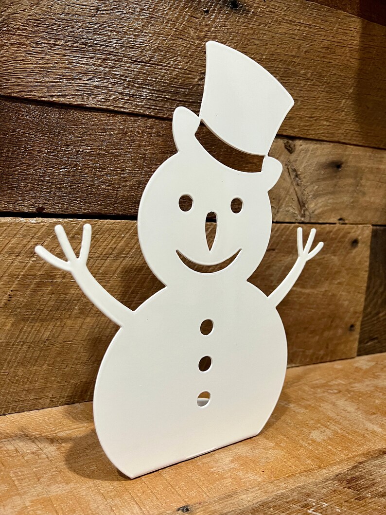 Decorative Metal Snowman - Etsy