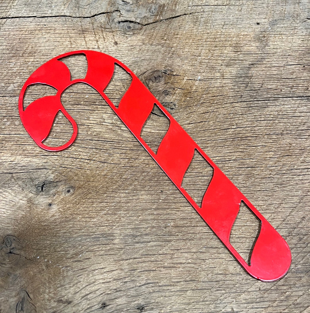 Candy Cane Metal Wall Art - Etsy