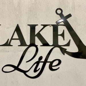 Lake Life Metal Wall Art - Etsy