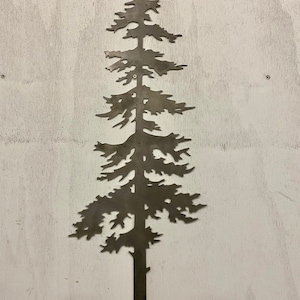 Fir Tree Metal Wall Art - Etsy
