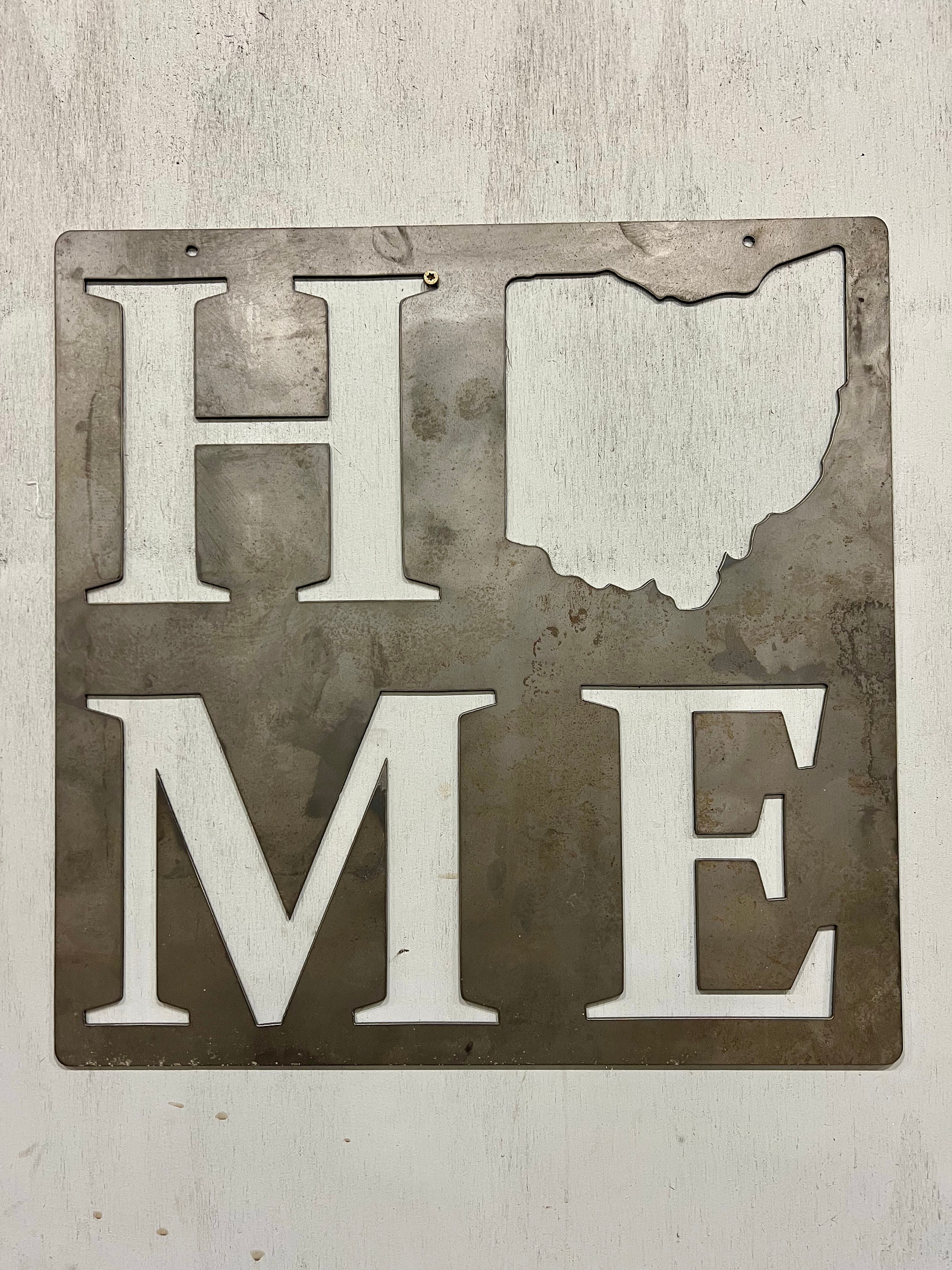 Ohio Home Metal Wall Art - Etsy