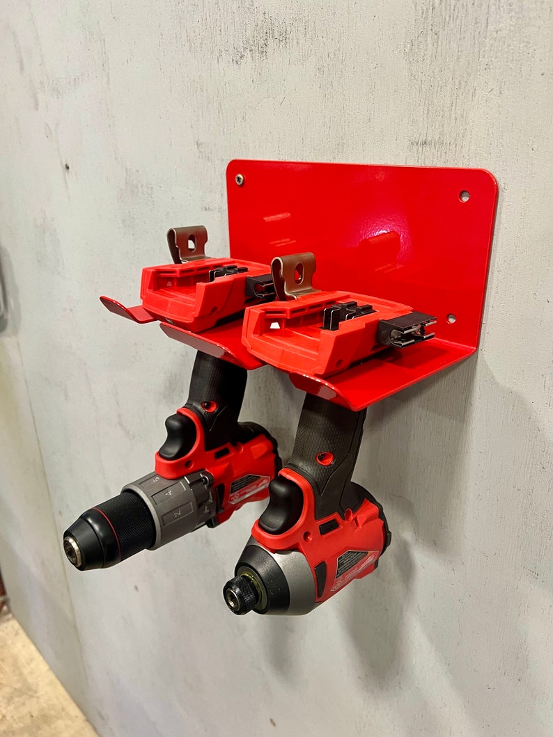 2 - Drill/impact Wall Mount Tool Holder - Etsy