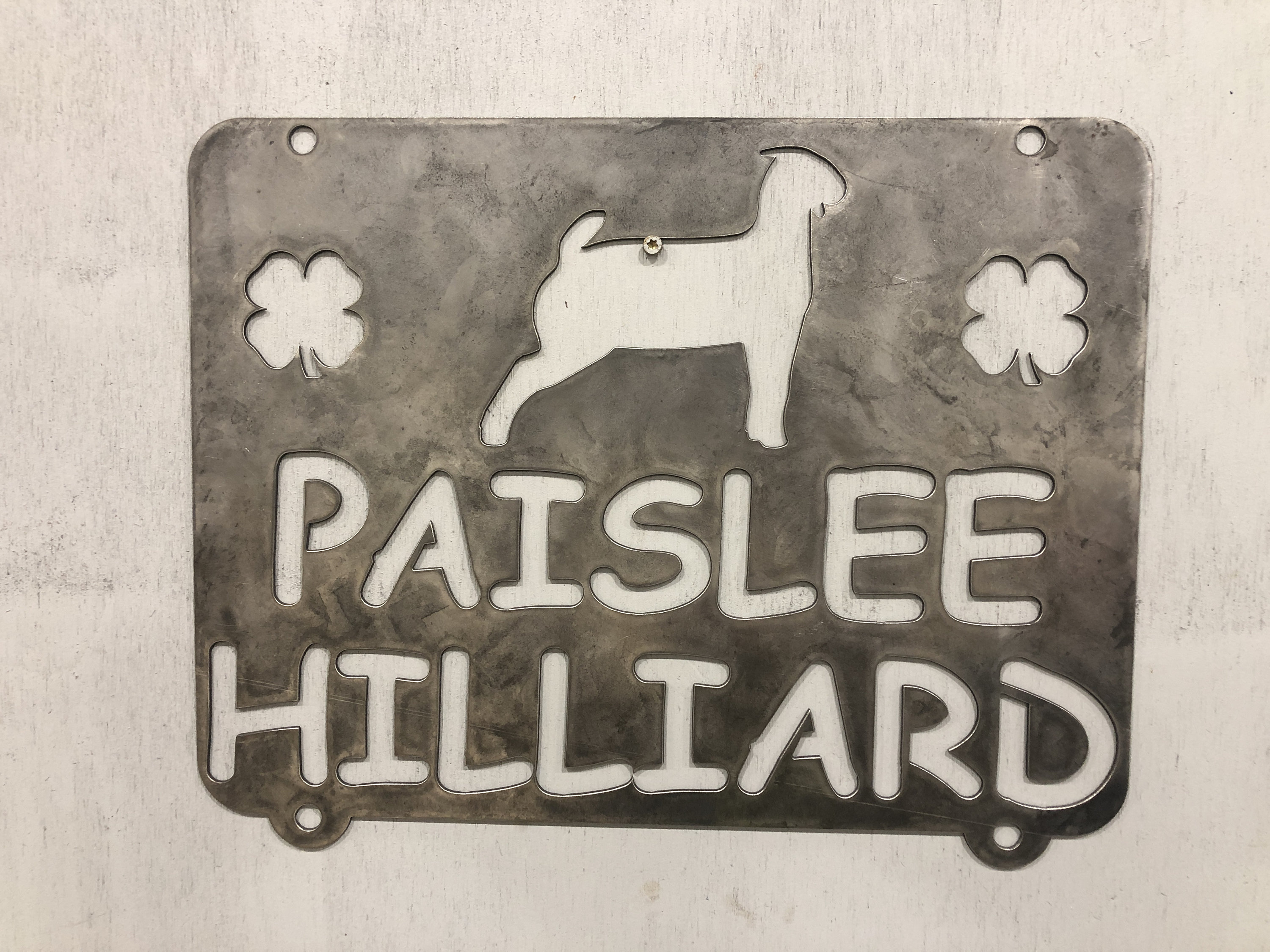 Jr. Fair Livestock Exhibitor Name Plate | Etsy