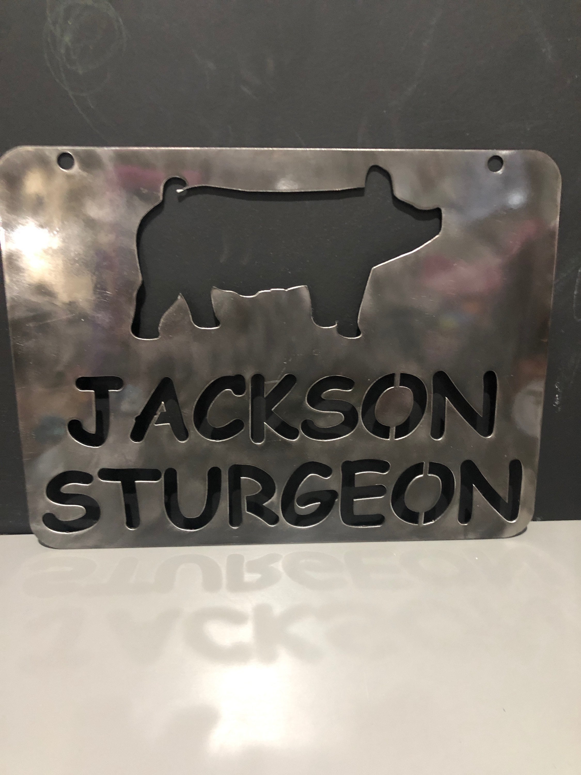 Jr. Fair Livestock Exhibitor Name Plate - Etsy