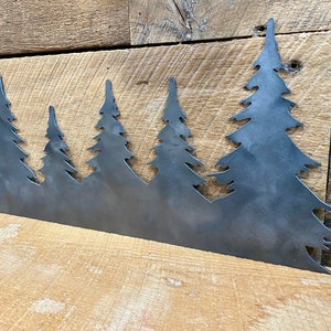 Pine Trees Metal Wall Art - Etsy