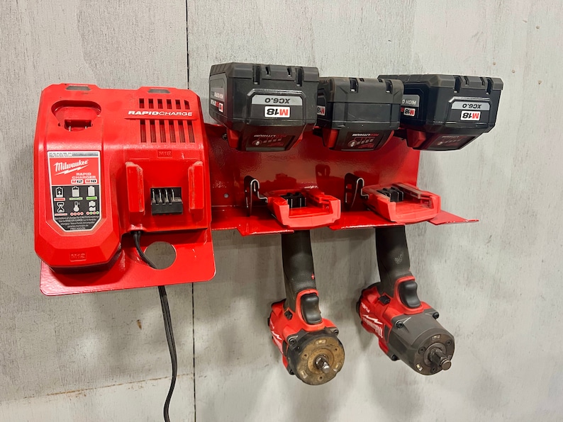 Milwaukee M18 Charging Station Battery/drill Mini Combo - Etsy