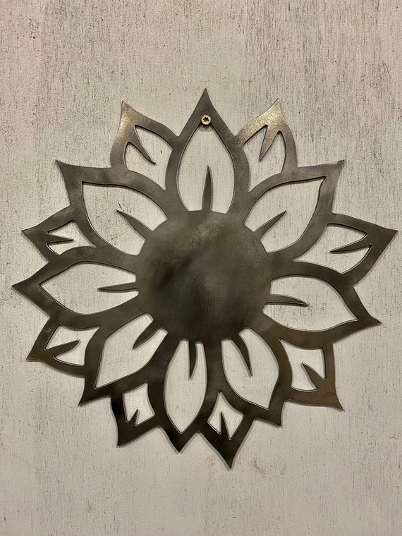 Sunflower Metal Wall Art - Etsy